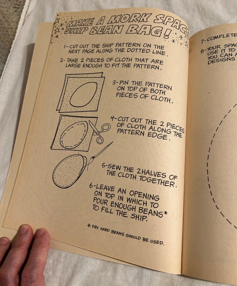 1979 Mork & Mindy Book of Games, Puzzles & Coloring by Number ISBN0-448 ...