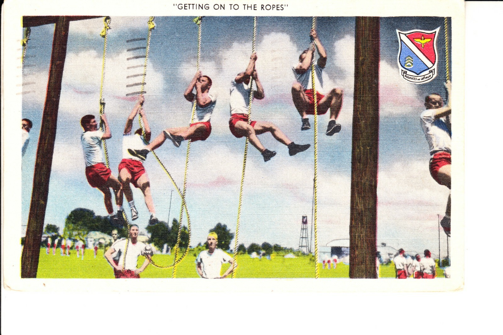 San Antonio Aviation Cadet Center WW2 Cadets Climbing Ropes | eBay