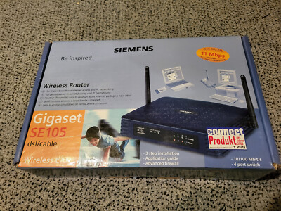 SIEMENS WIFI SE105 DSL/Cable Router | eBay.de