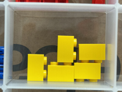LEGO Parts - Yellow Brick 1 x 2 - No 3004 - QTY 5 | eBay
