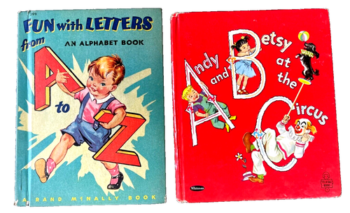 FUN WITH LETTERS, ANDY & BETSY AT THE CIRCUS ~ vintage 1st ed. ALPHABET ...