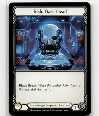 Flesh And Blood Teklo Base Head - Bright Lights - Common | eBay