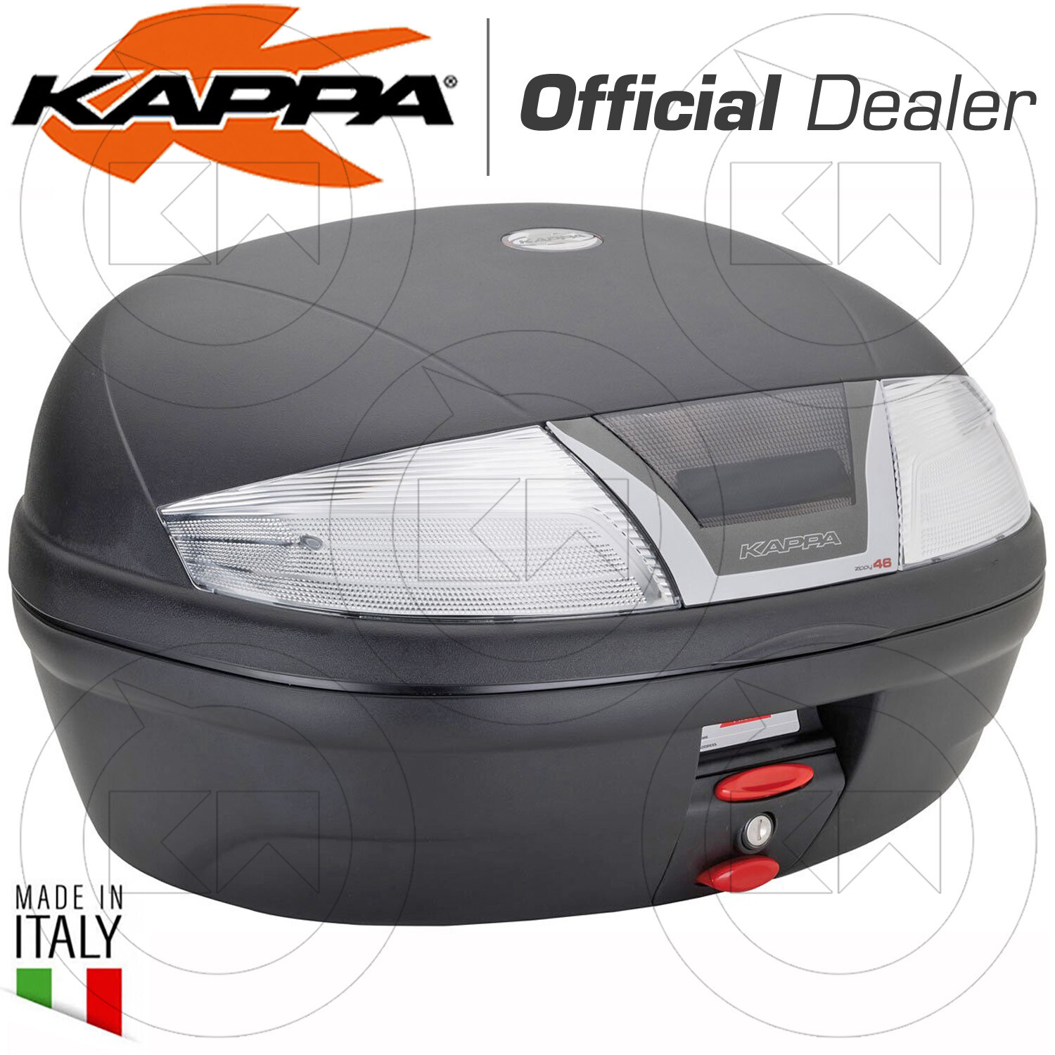 KIT BAULETTO KAPPA K46 TECH 46L + PIASTRA SYM SYMPHONY ST 50-125-200 ...