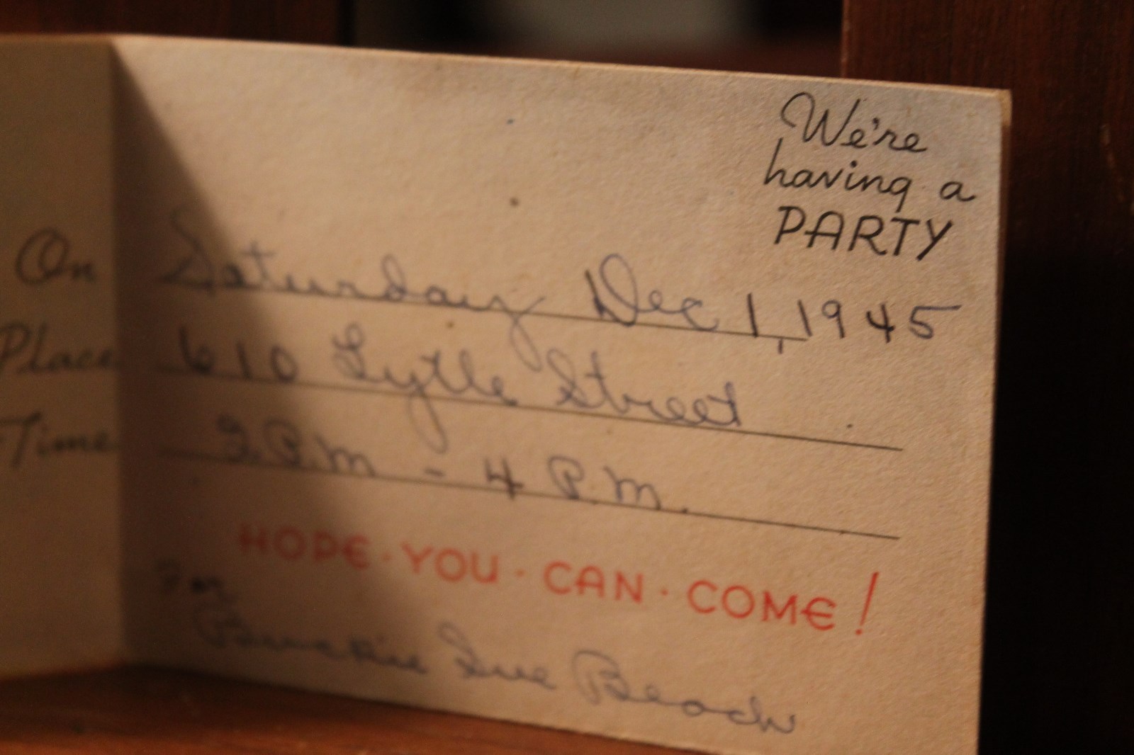 1945 Antique Party Invitation Card Die Cut Puppy | eBay