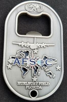 USAF AFSOC POL Bottle Opener Challenge Coin | eBay
