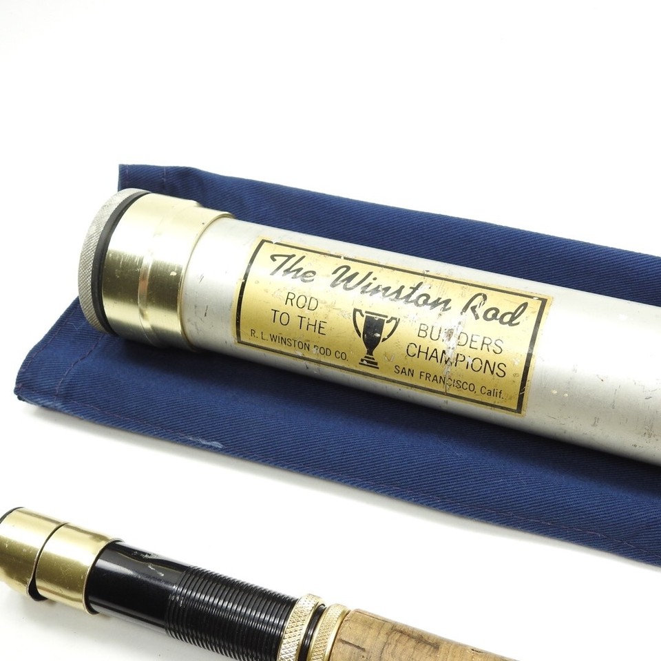 R.L. Winston Fiberglass Fly Fishing Rod. 8’ 6” 6wt. W/ Tube and Sock ...