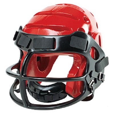 ProForce Lightning Karate Helmet w/ Faceguard Cage Face Shield Headgear ...