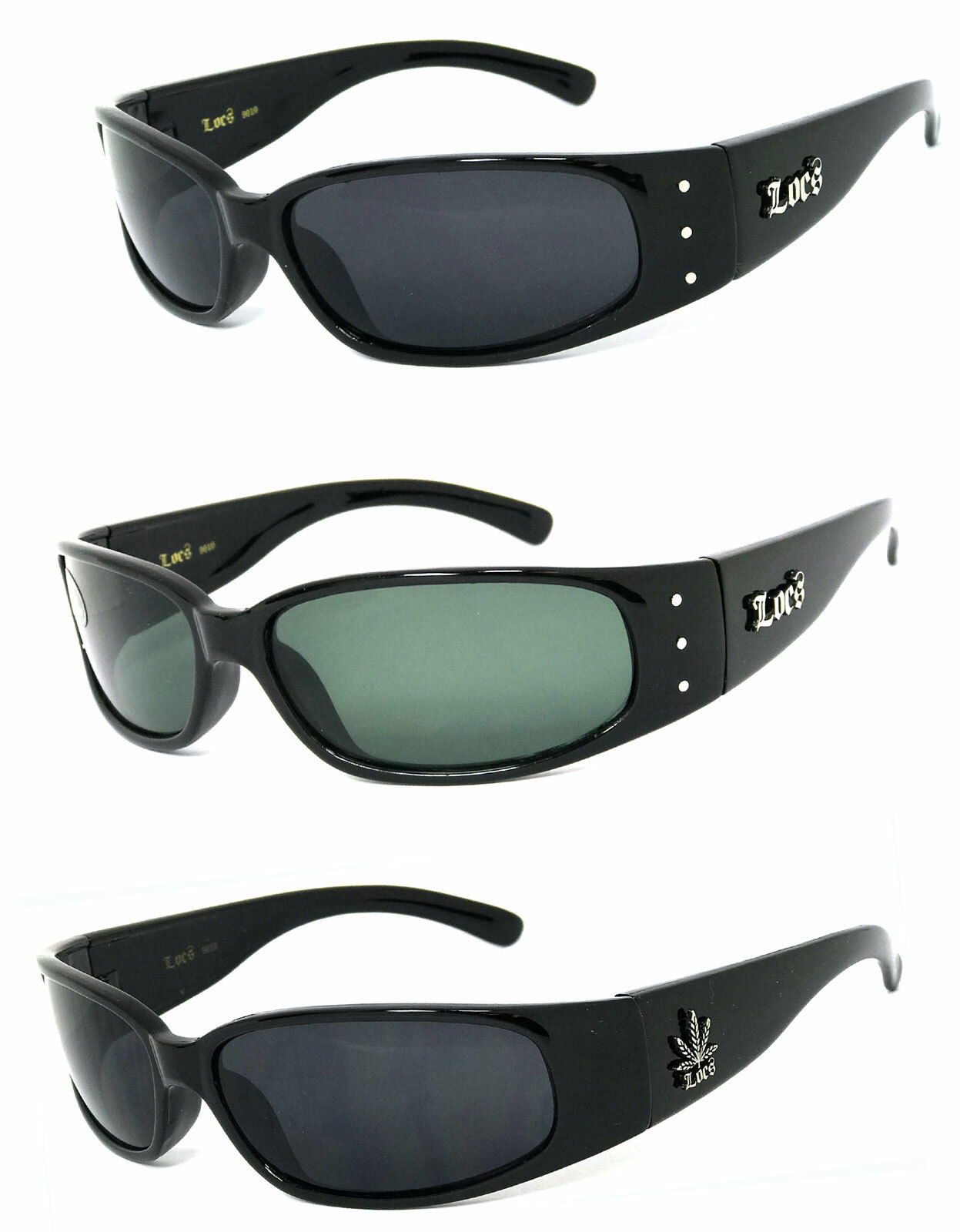 Retro Locs Black Biker Shades Original Gangster Shades Mens Sunglasses ...