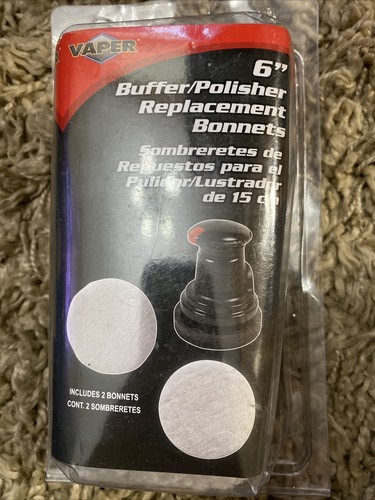 6 inch buffer polisher replacement bonnets - 2 pack | eBay