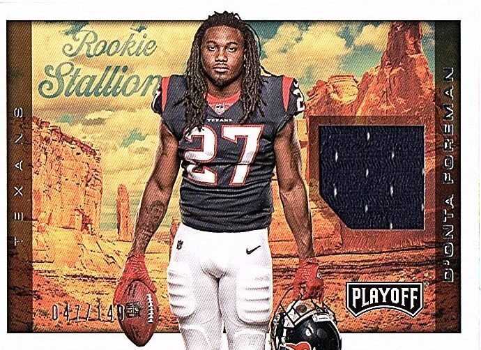 2017 Playoff Rookie Stallions Jerseys #25 D'Onta Foreman RC Rookie ...
