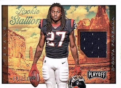 2017 Playoff Rookie Stallions Jerseys #25 D'Onta Foreman RC Rookie ...
