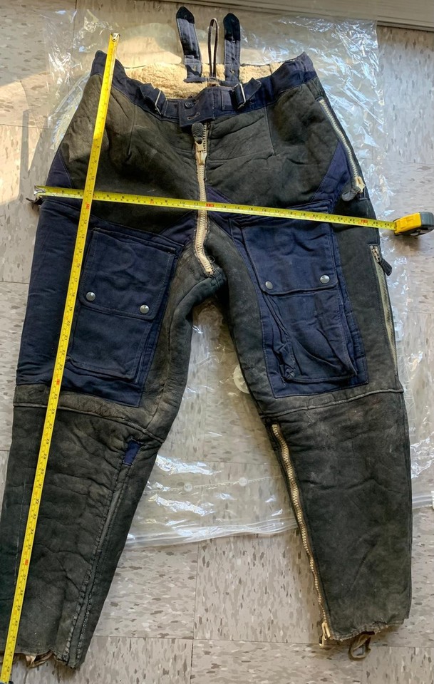 WWII German Luftwaffe Sheepskin Flight Suit Jacket & Pants – Original ...