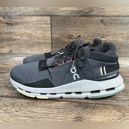 Men's On Brand Eclipse Black Pink Cloud Cloudnova 2 OC Running Shoes Sz ...