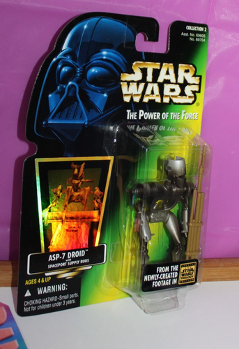Star Wars Kenner The Power Of The Force ASP-7 Droid W/ Spaceport Coll 2 ...
