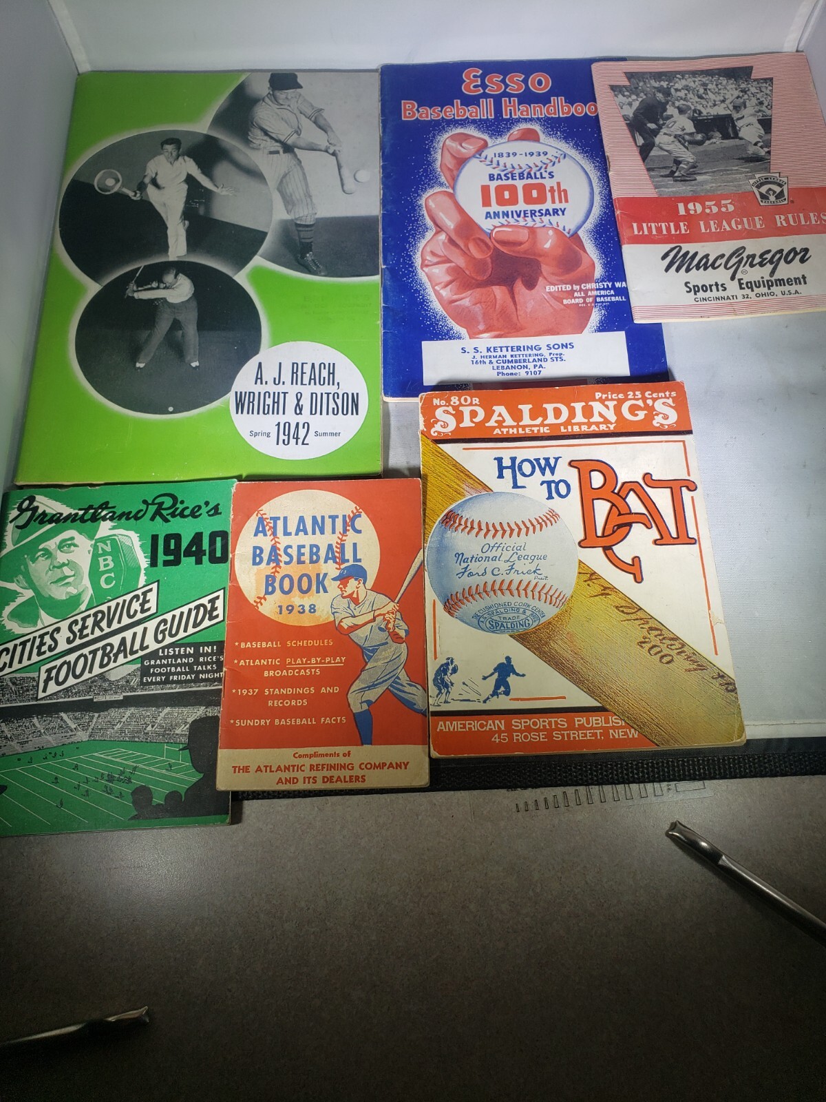 Old Vintage Sports Books,Hand Books Baseball Tennis 1930s-1940s | eBay