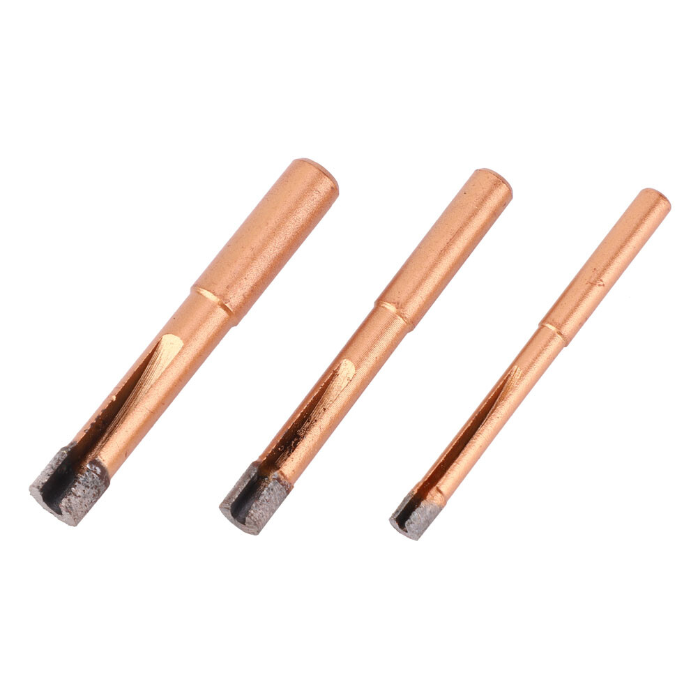 3pcs Hole Saw Tile Glass Marble Hole Cutter Drill Bits 6-8-10mm ESA MLD ...