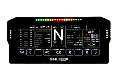 SIMUBOX 10.3 inch DDU Sim Racing Dashboard with 28 RGB LED. SIMHUB ...