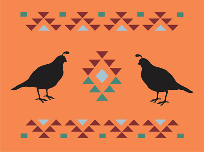 Joanie Southwest Quail Stencil Aztec Western Desert DIY Art Signs Craft ...