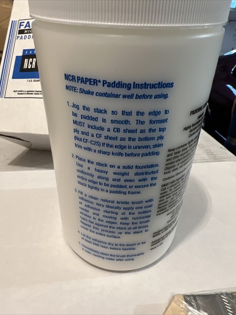 Fanapart High Strength Padding Adhesive NCR Paper 1 QT Appvion Ncr2116 ...
