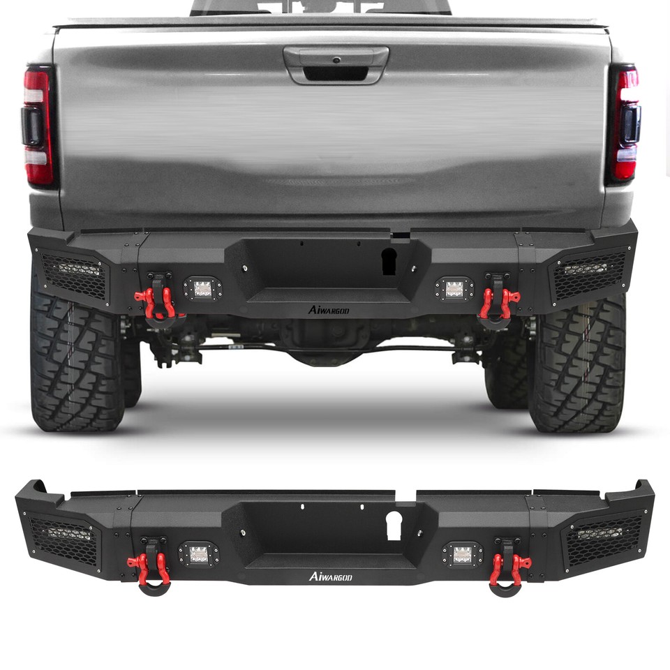 Black Steel Front Rear Bumpers fits 2019 2020 2021 2022 Dodge Ram 2500/ ...