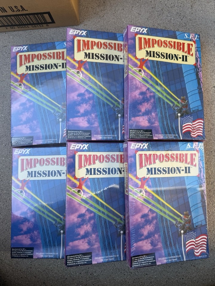 MISSION IMPOSSIBLE 2 1987 EPYX S.E.I. NES CASE (6 Copies) SEALED | eBay