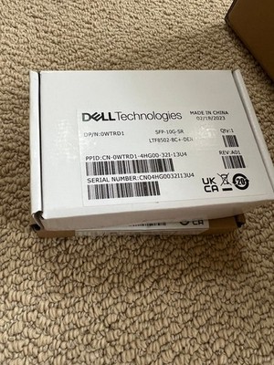 NEW DELL 10Gb SFP-10G-SR SFP+ Transceiver DP/N 0WTRD1 Sealed Box | eBay