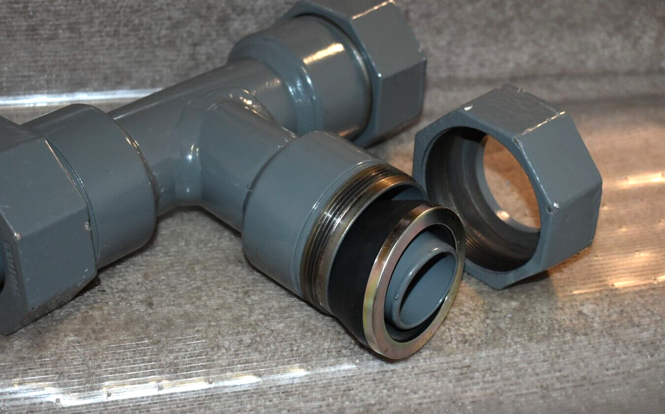 360000714 Epoxy Coated Steel Mechanical Compression Tee, IPS SDR11, 2 ...