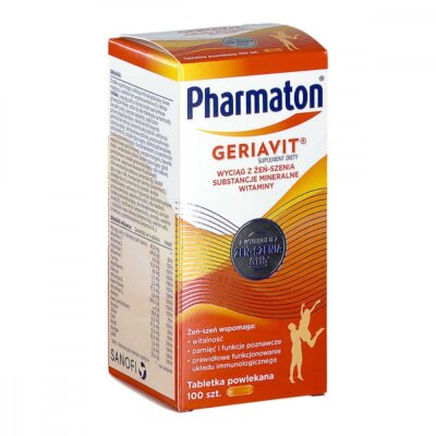 GERIAVIT PHARMATON 30/100/200 comprimé vitamines minérales ginseng ...