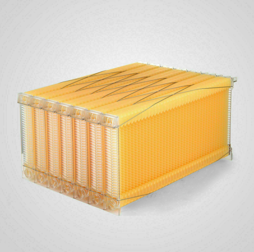 7PCS Auto Honey Beekeeping Bee Hives Raw Bee Comb Hive Frames For ...