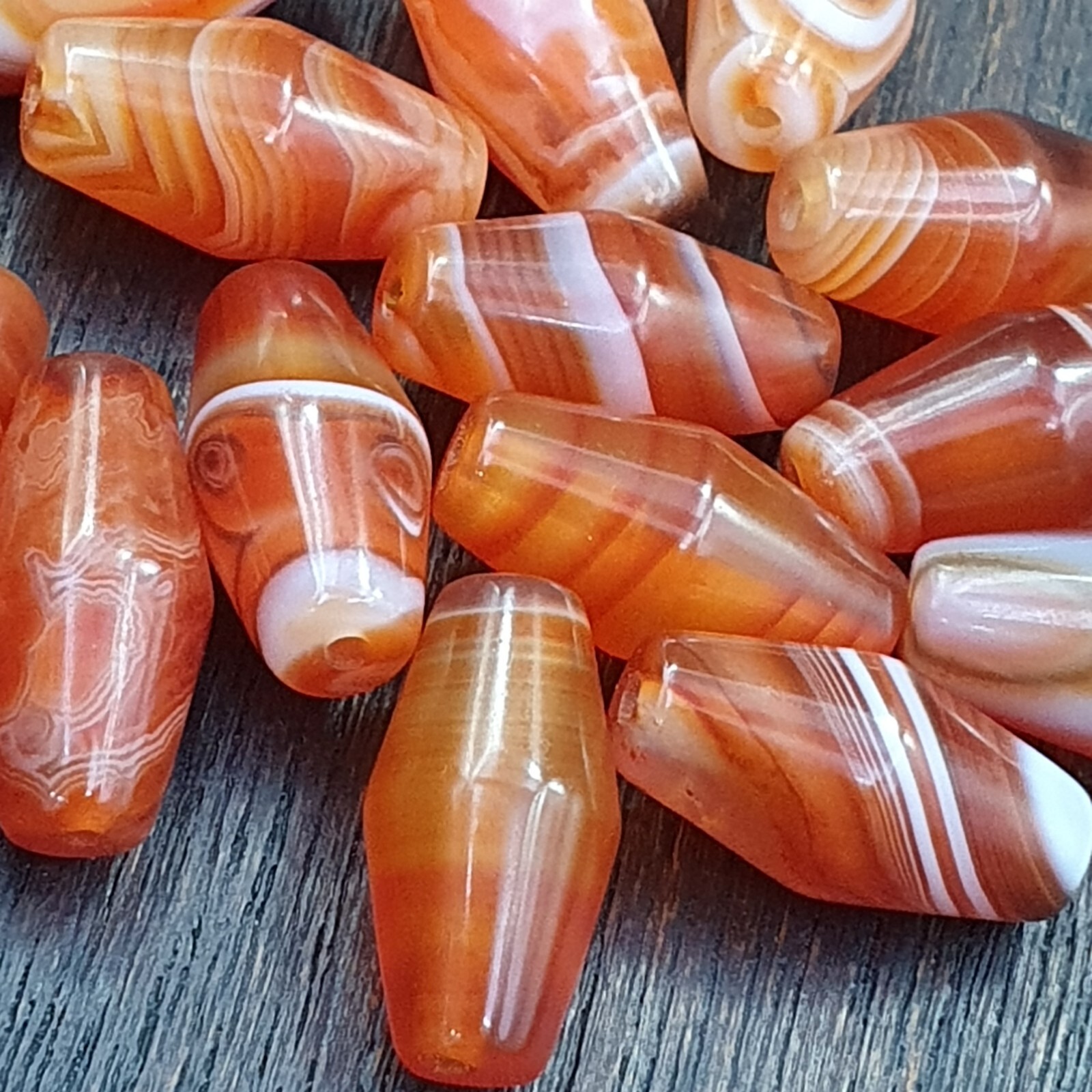 Lot 20 Agate Himalayan Taiwanese Red Agate Natural Eye Bead RD-L-20 | eBay