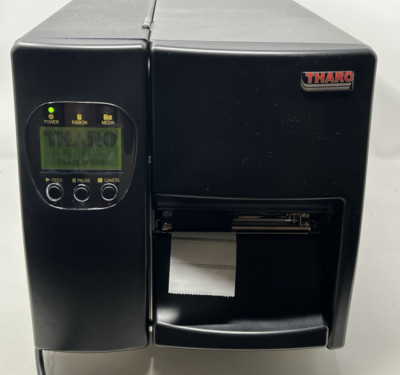 Tharo H-400 Thermal Transfer Label Printer Rewinder USB Serial Parallel ...