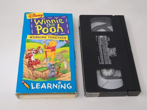 VHS Winnie the Pooh Pooh Learning Working Together VHS Cassette Tape ...