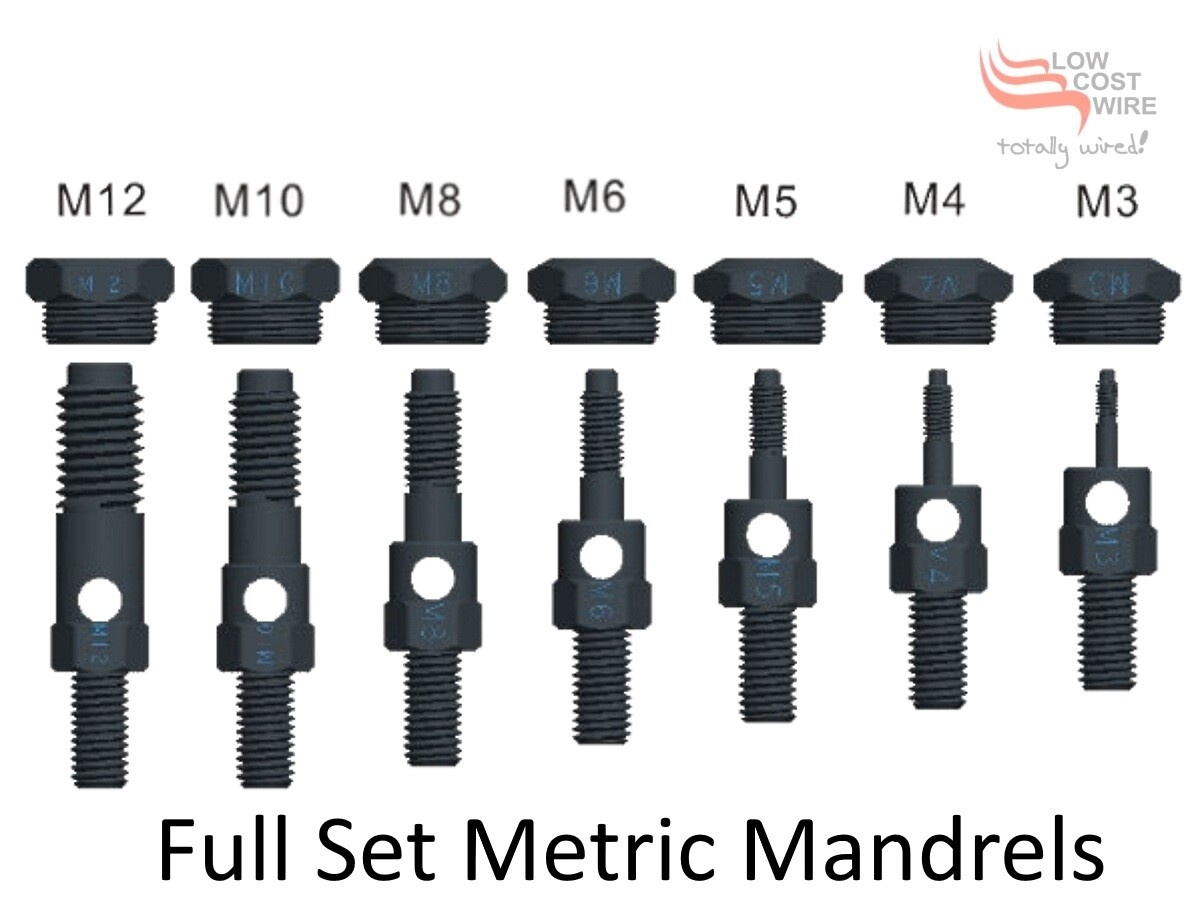 Mandrel/Nosepiece Set, Metric, Steel Rivnut Nutsert SuperTuff Rivet Nut ...