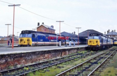PHOTO CLASS 50 LOCO NO 50037 ILLUSTRIOUS. ON A DOWN EXETER SERVICE ...