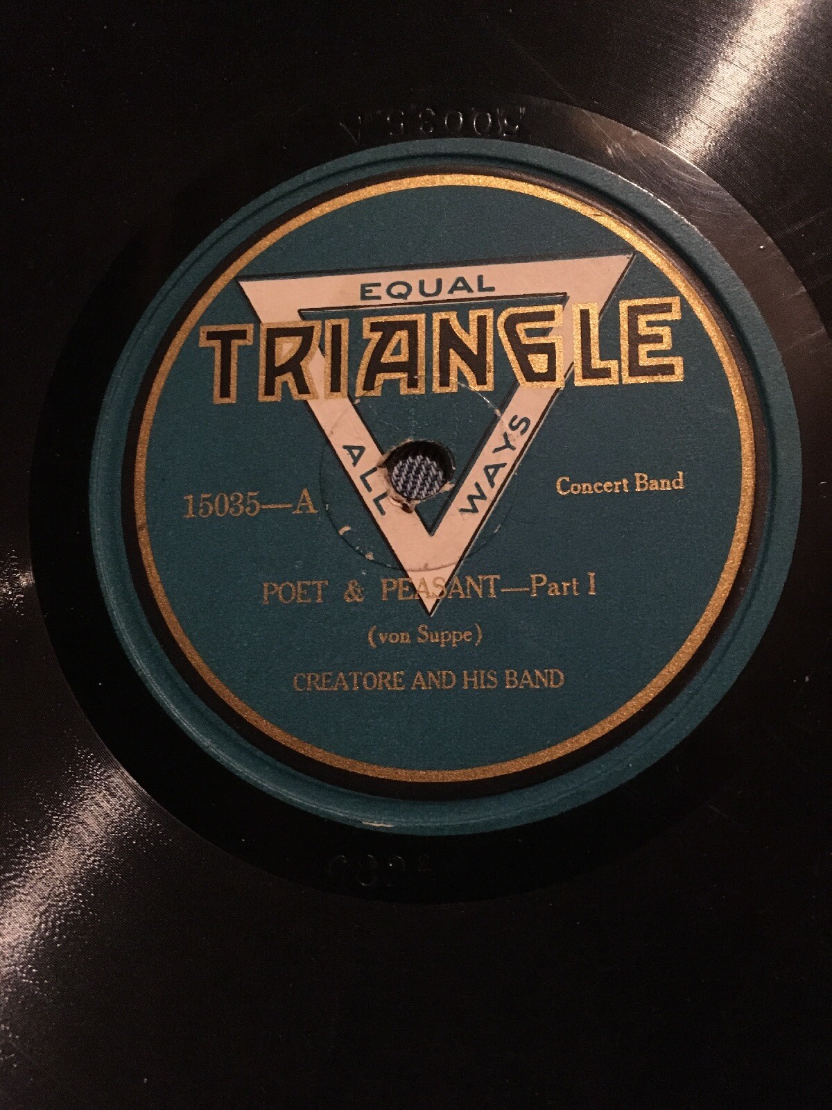Scarce Creatore And His Band 78 On Triangle Records Poet & Peasant Part ...