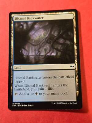 2015 Magic The Gathering Fate Reforged #168 Dismal Backwater, C, Land ...
