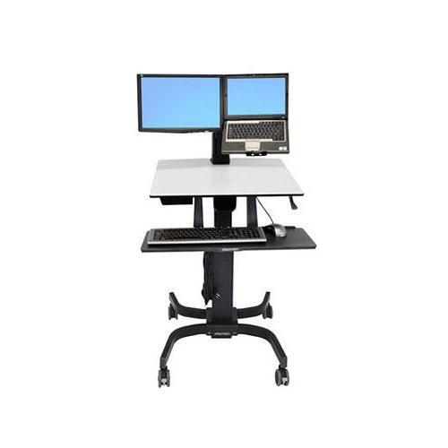 Ergotron WorkFit C-Mod Single Display Light Duty Sit Stand Workstation ...
