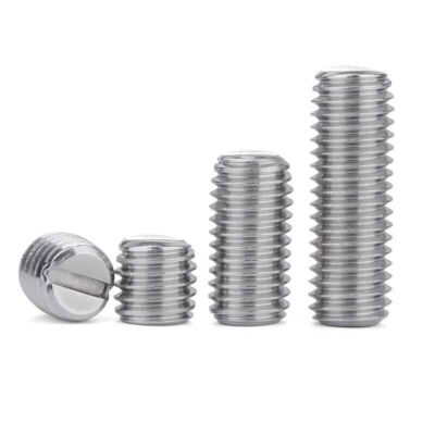 2pcs M1 Slotted Machine Screws 304 Stainless Steel Flat End Set Screw ...