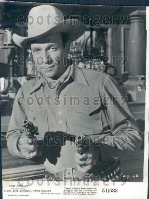 1952 Wire Photo Actor Dane Clark in Western Movie Fort Defiance | eBay