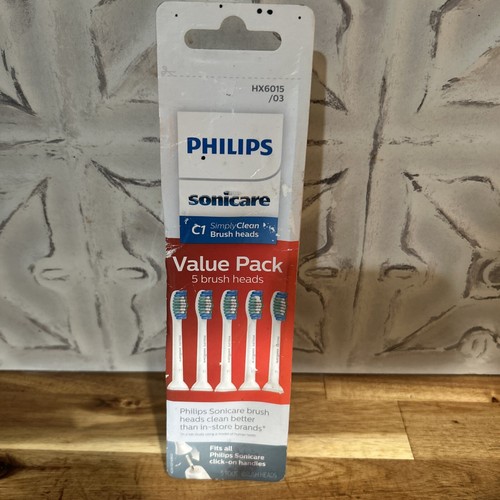 Philips Sonicare C1 Simply Clean Toothbrush Heads - 5 Replacement Brush ...