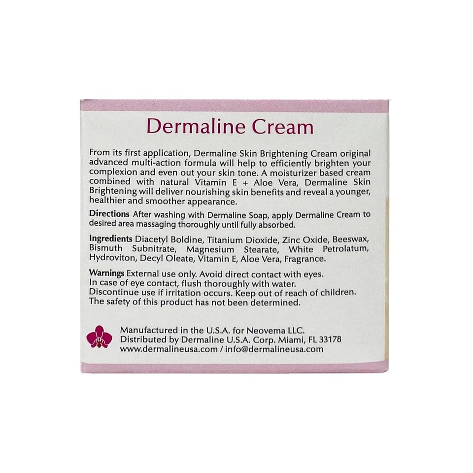 Dermaline Skin Brightening Cream WITH ALOE VERA & VIT E- 2oz | eBay