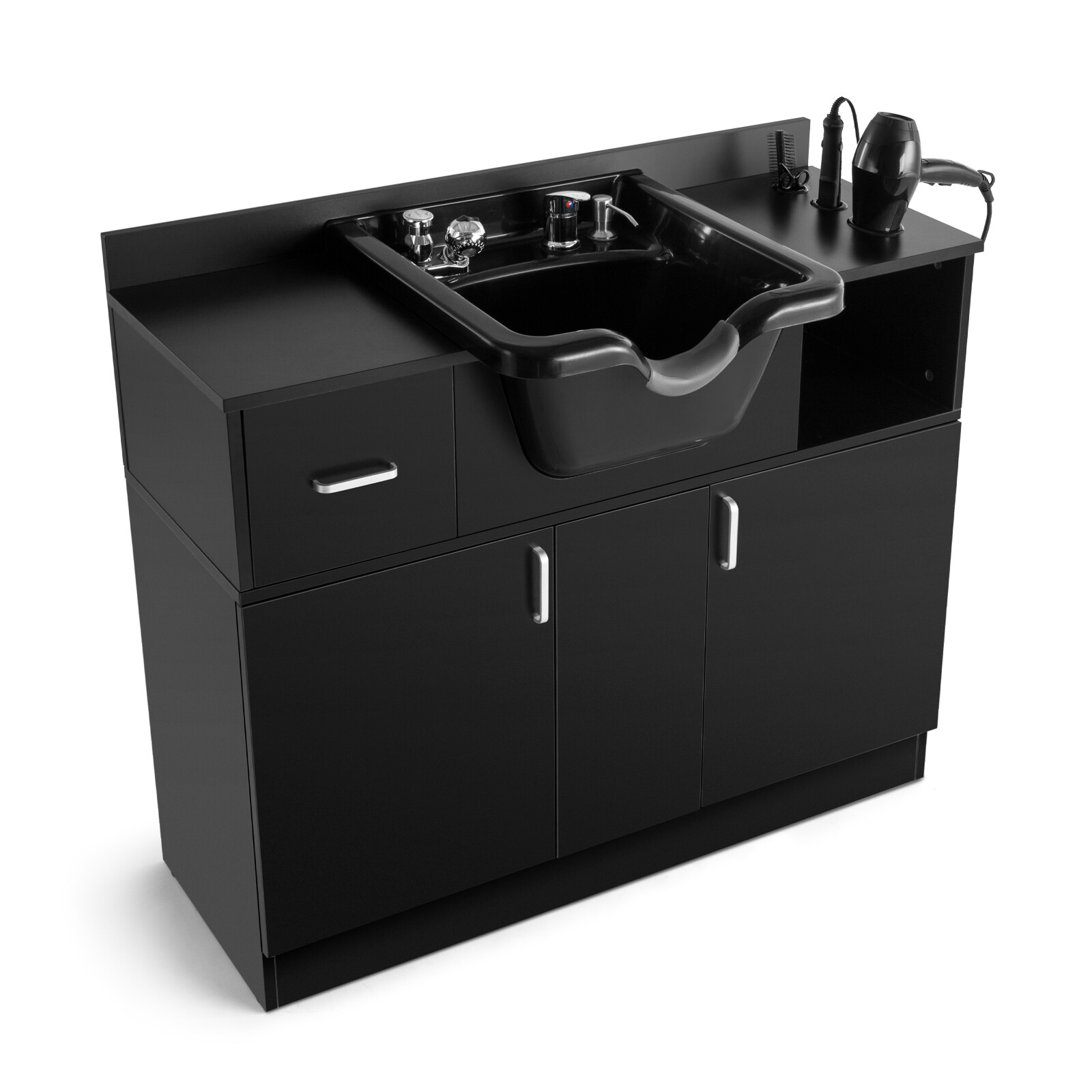 Multifunction Backwash Sink Station Shampoo Bowl SalonBeauty W/Drawer ...