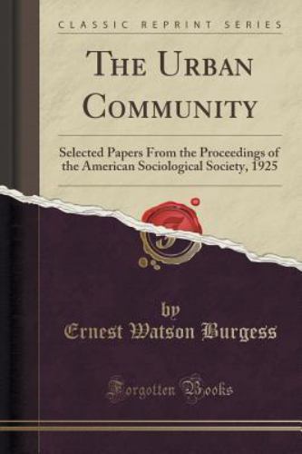Urban Community : Selected Papers from the Proceedings of the American ...