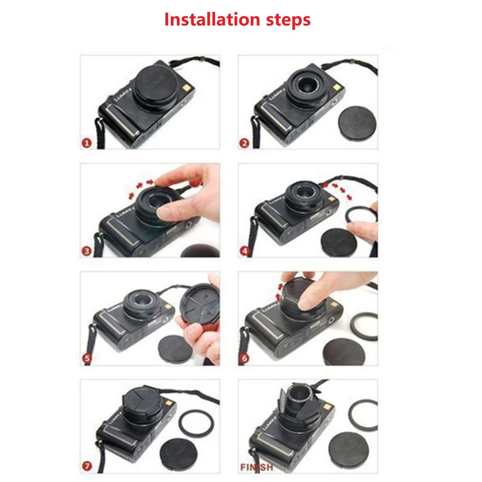Auto Retractable Lens Cap Self Open&Close Lens Cover Kit For Olympus XZ ...