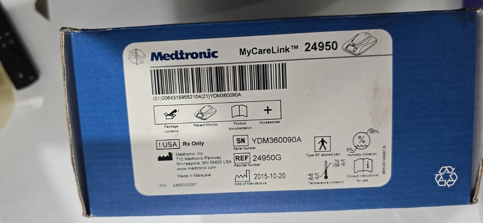 Medtronic MyCareLink 24952 white remote cardiac heart device patient ...