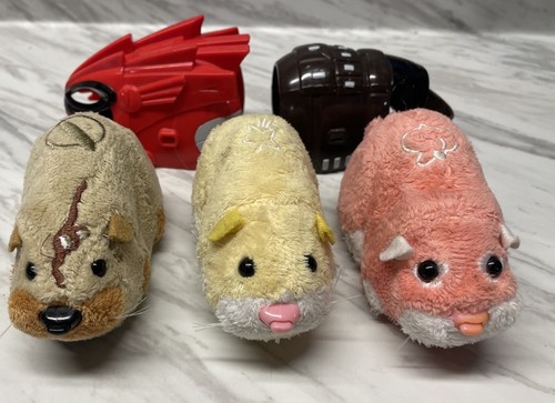 Zhu Zhu Pets Go Go Pets Lot Of 3 Hamsters 2 Shells Untested | eBay