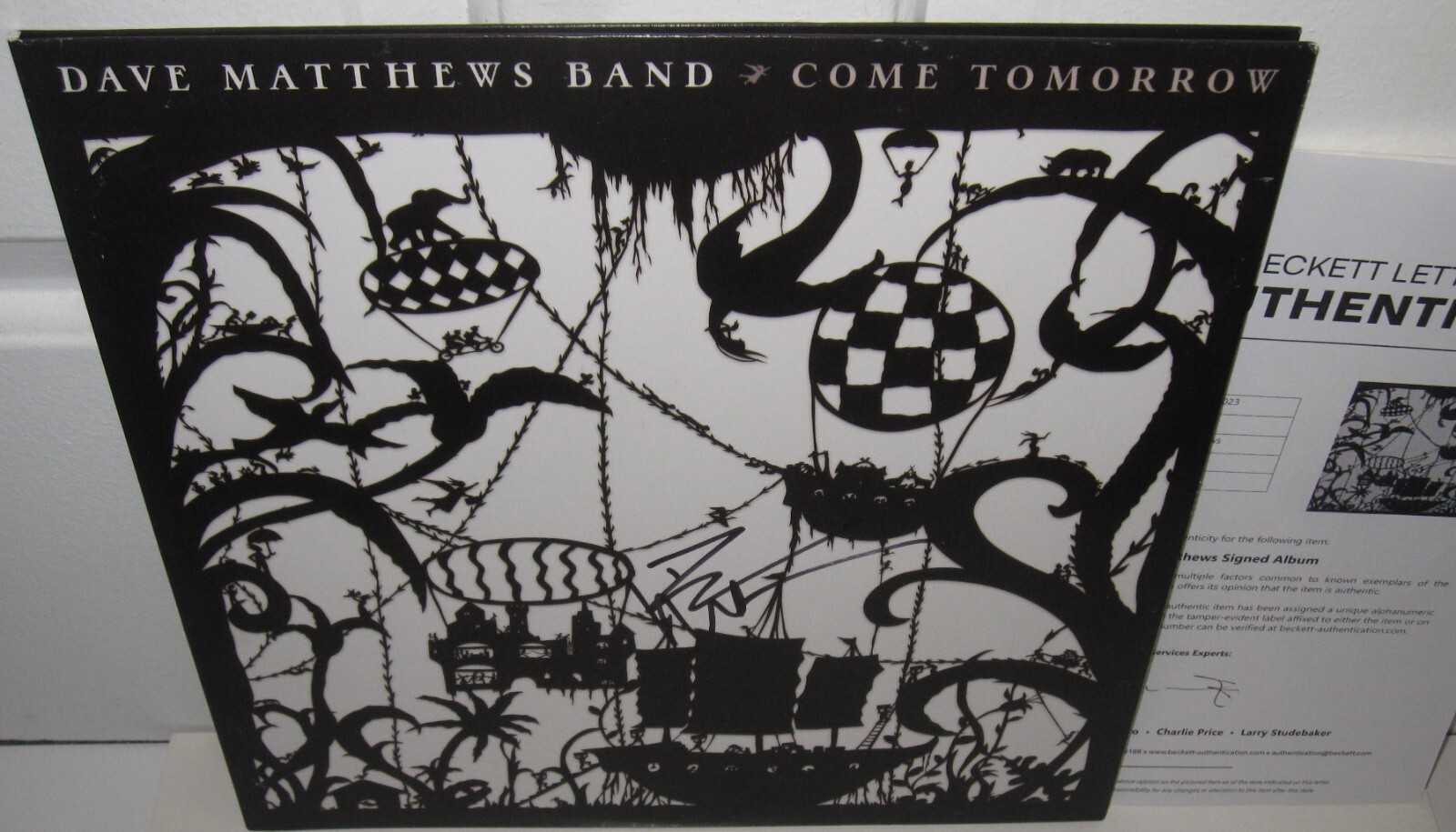DAVE MATTHEWS SIGNED COME TOMORROW ALBUM VINYL ROCK BAND AUTOGRAPH ...