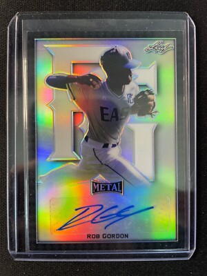 2020 Leaf Perfect Game Rob Gordon Black Metal Autograph #4/15 Chipola!! | eBay