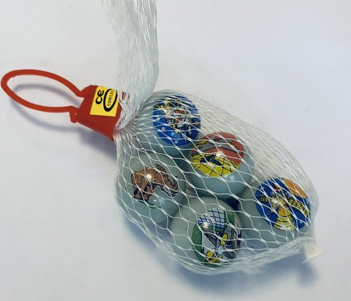 A New Bag of 5 Printed Picture Marbles - Original Packaged Old Shop ...