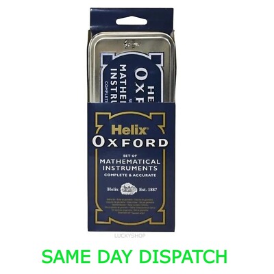 Helix Oxford Set Of Mathematical Instruments Compass Pencil Ruler ...